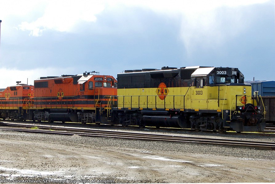 PNWR 3003, 2316 and Slug 101